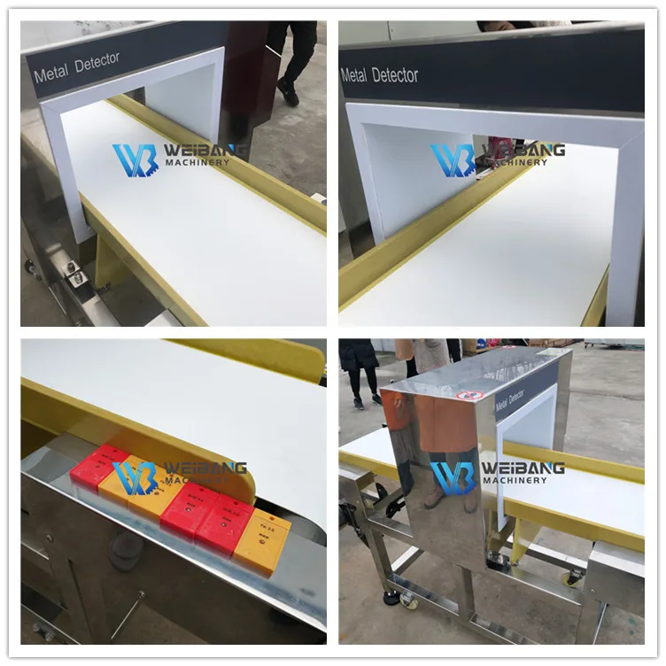 Belt Conveyor Food Metal Detector Machine for Bread Cookies Cake Bag ...
