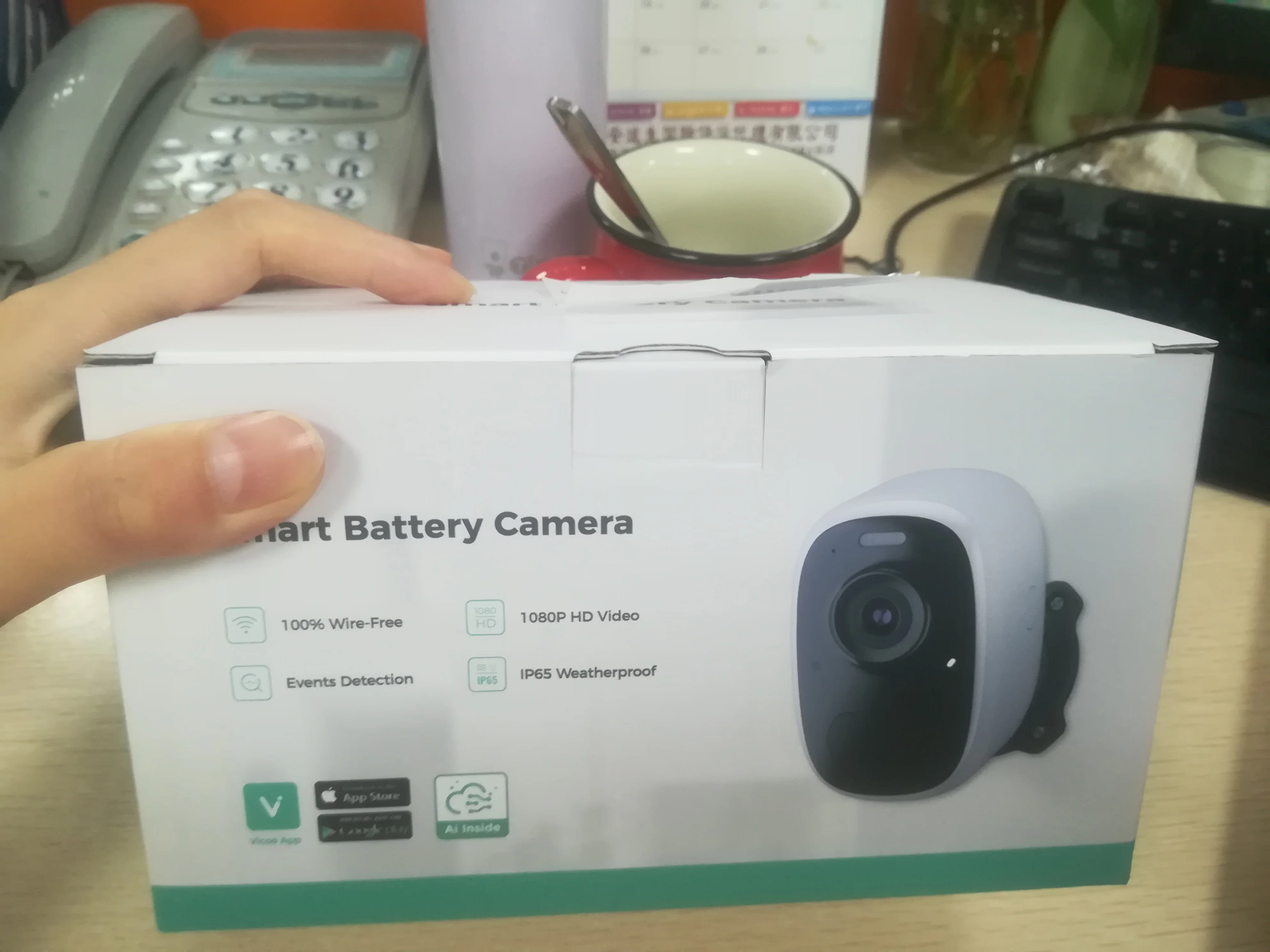 2mp 1080p Wireless Smart Wifi Camera Support Rechargeable Battery Full ...
