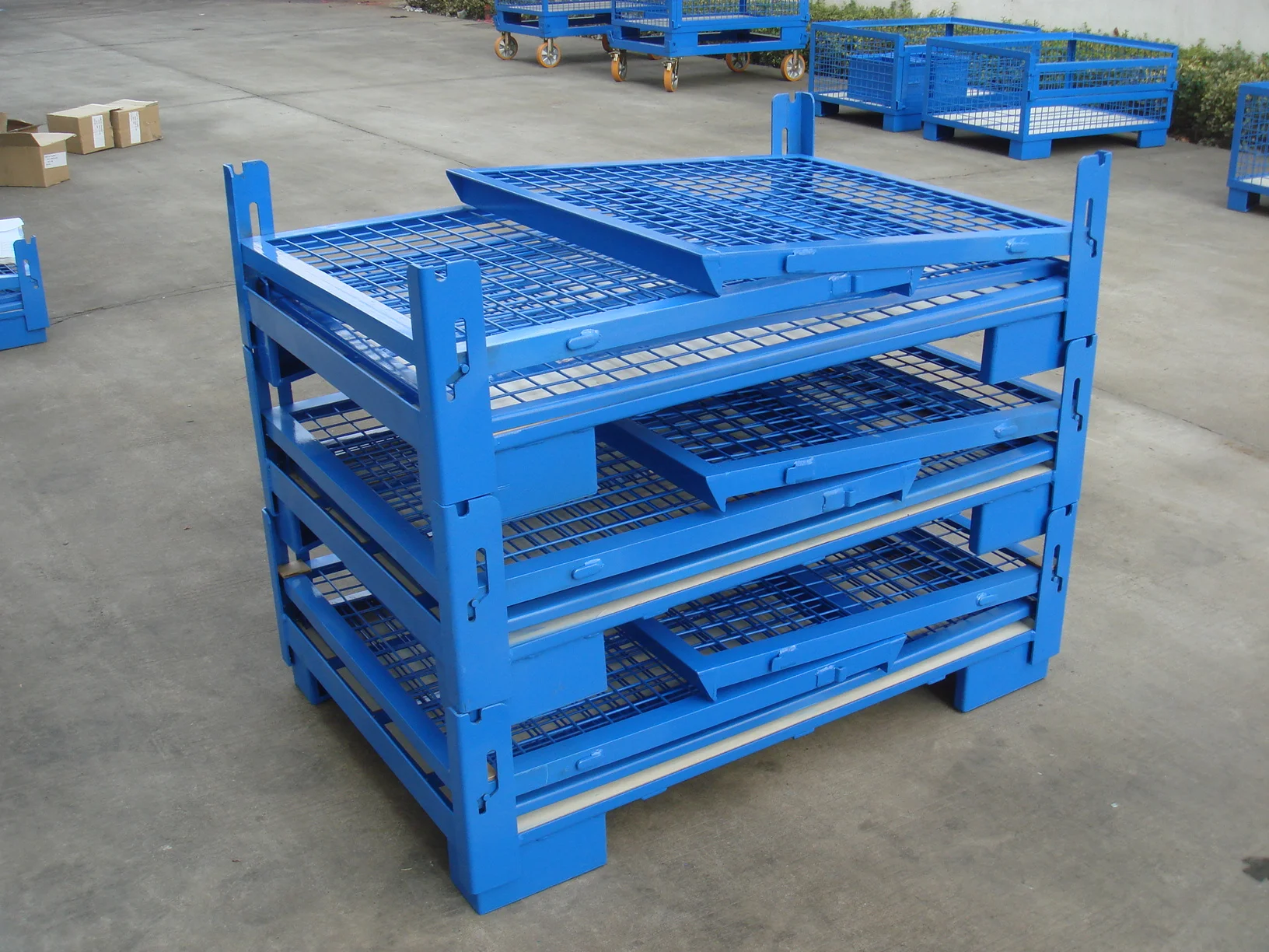 Metal Mesh Box Pallet for Store and Storage - Heavy Duty
