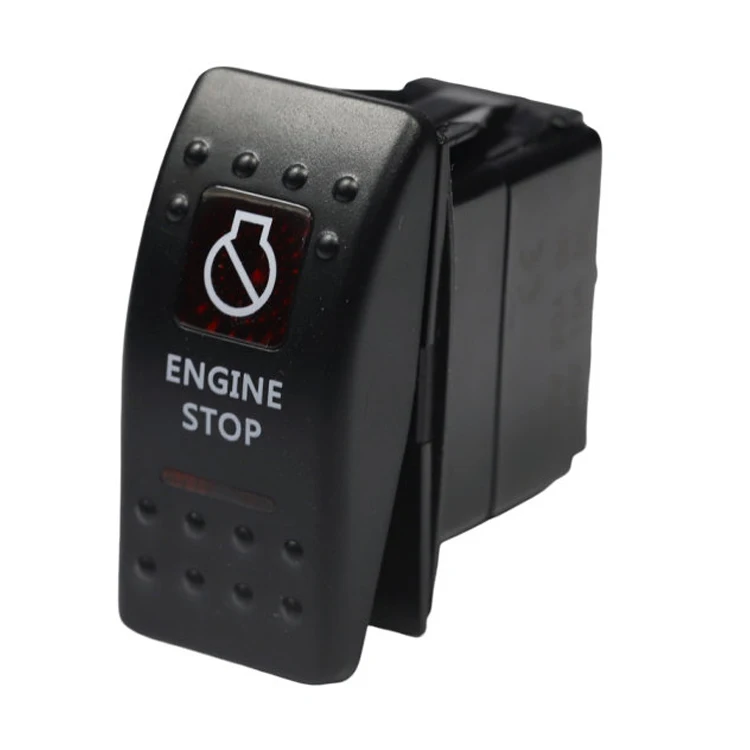 Engine Start Stop Waterproof 12 24V 5P Blue Dual LED Light Bar Ignition ...