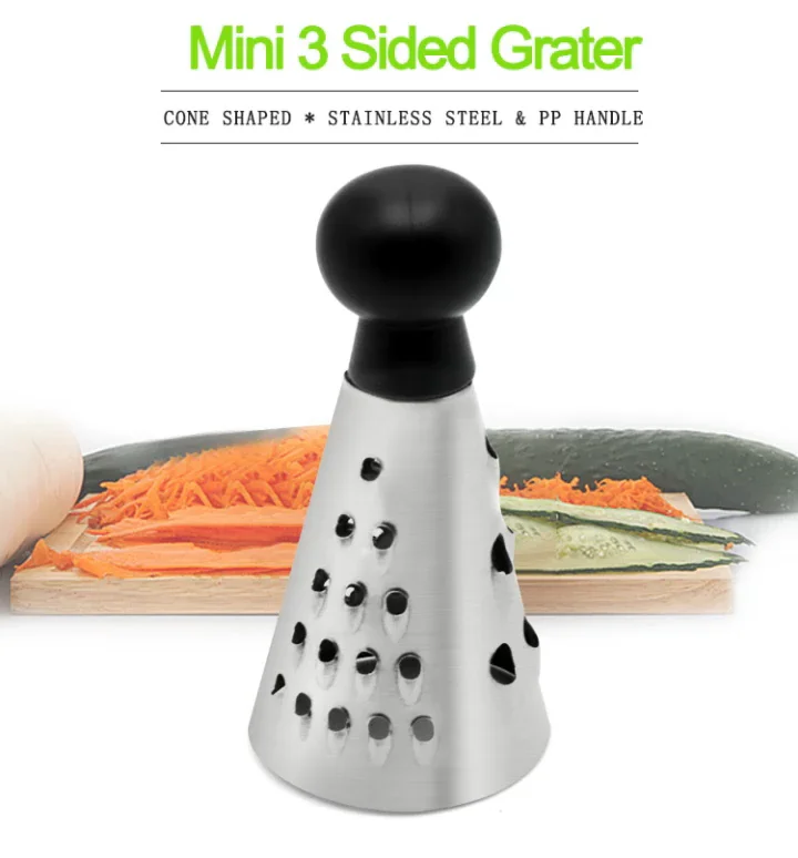 Multi Kitchen Accessory Mini Cone Shaped 3 Side Cheese Vegetable Box ...