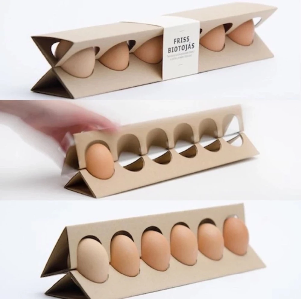 SUNDREAM Recycle Corrugated Paper Egg Tray - Creative & Durable