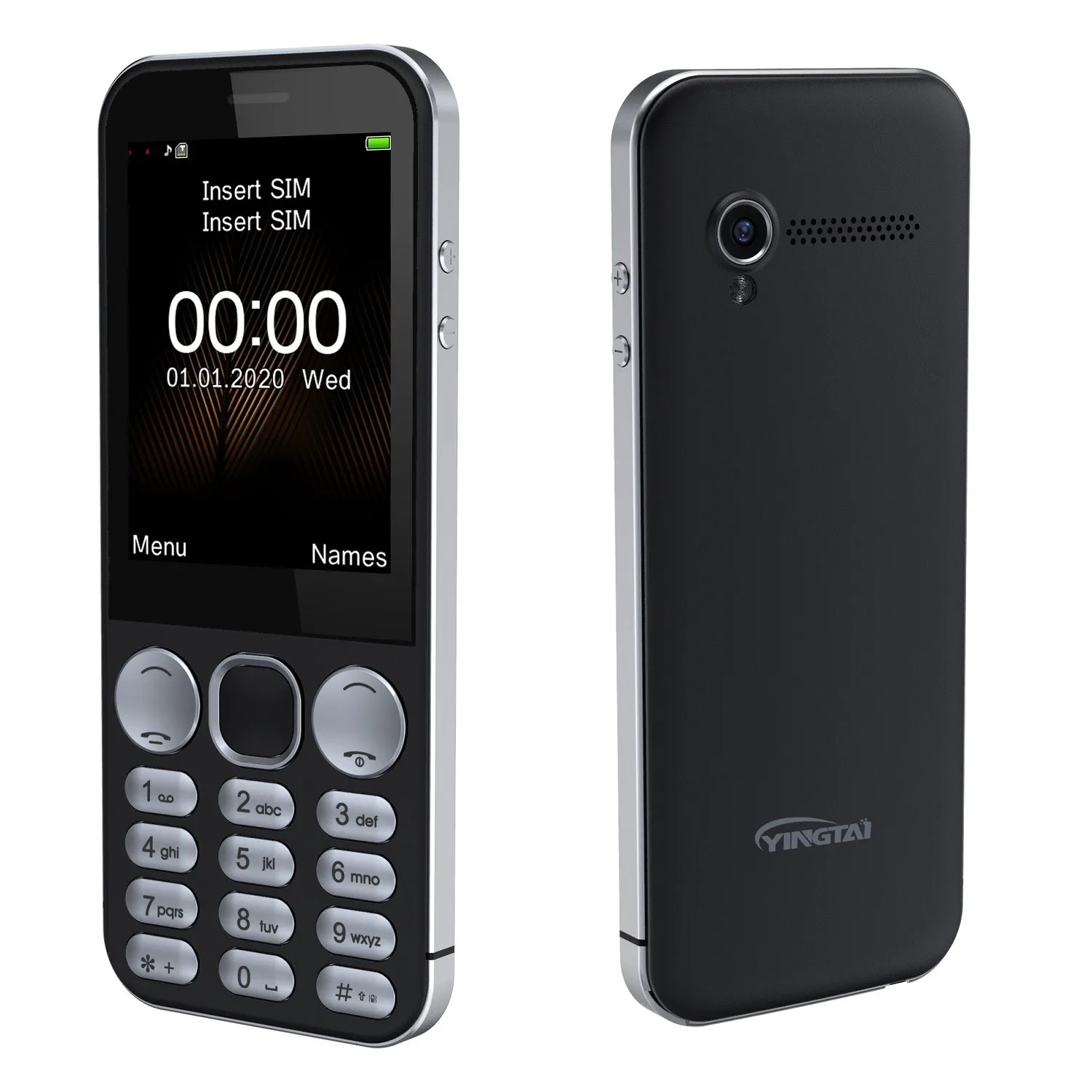 2G GSM Slim Keypad Mobile Phone with Dual SIM - Super Slim