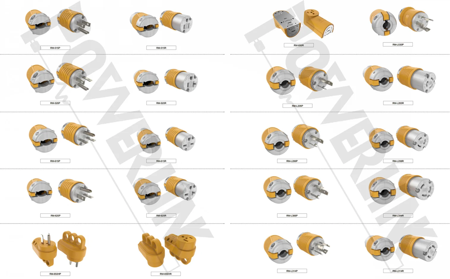 Usa Canada 3 Pin 15a 125v Male Power Inlet Nema 5-15 Straight Blade ...