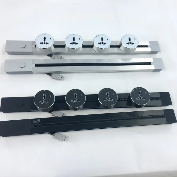 Aluminum Alloy Track Rail Universal Plug Power Adapter