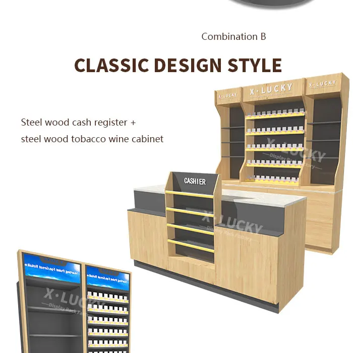 Unique Design Cashier Table Supermarket Cash Counter Convenience Store ...