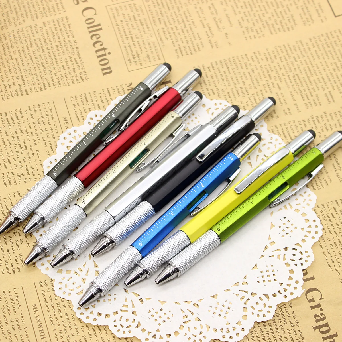7 in 1 Multi-Functional Tool Ball Pen - Versatile & Customizable