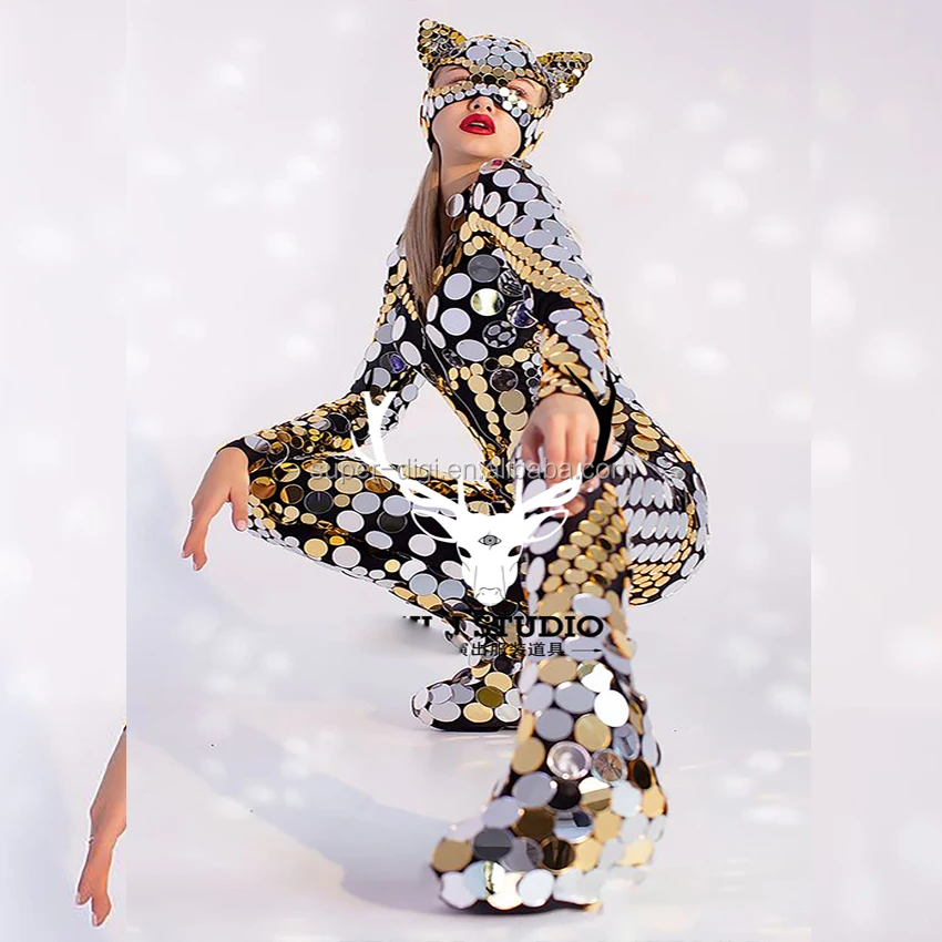 Bar Performance Costume Gogo Mirror Costume Commercial