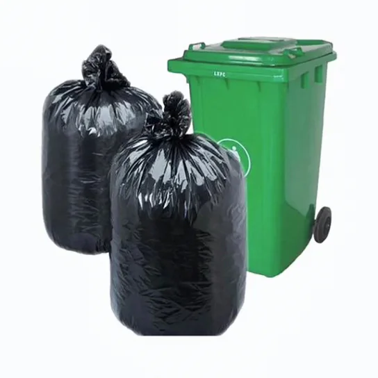 30-gallon Black Biodegradable Side Gusset Trash Bag Strong Heavy Duty ...