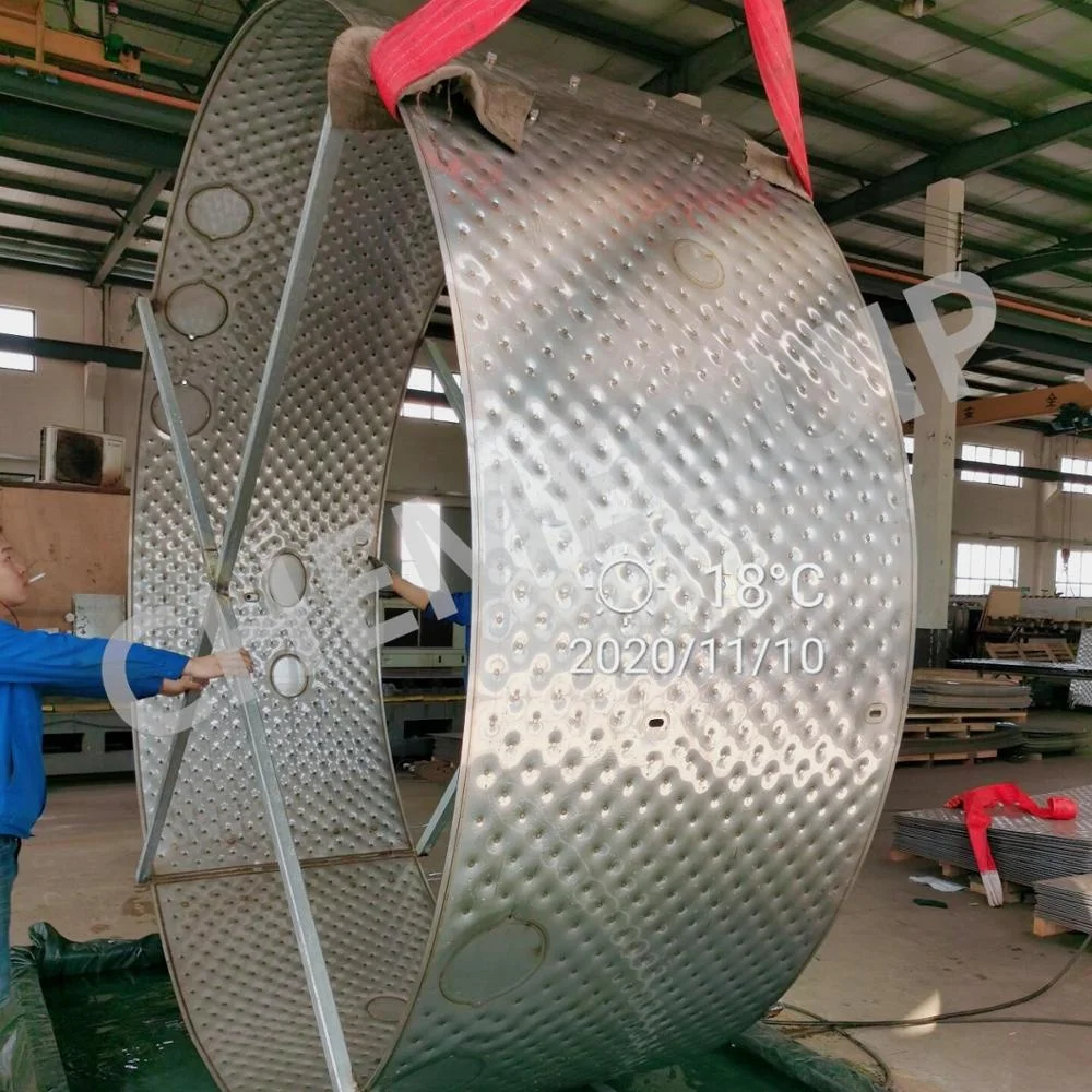 Stainless Steel Ss304 Platecoil Evaporator 3mm Thick R403 Dimple ...