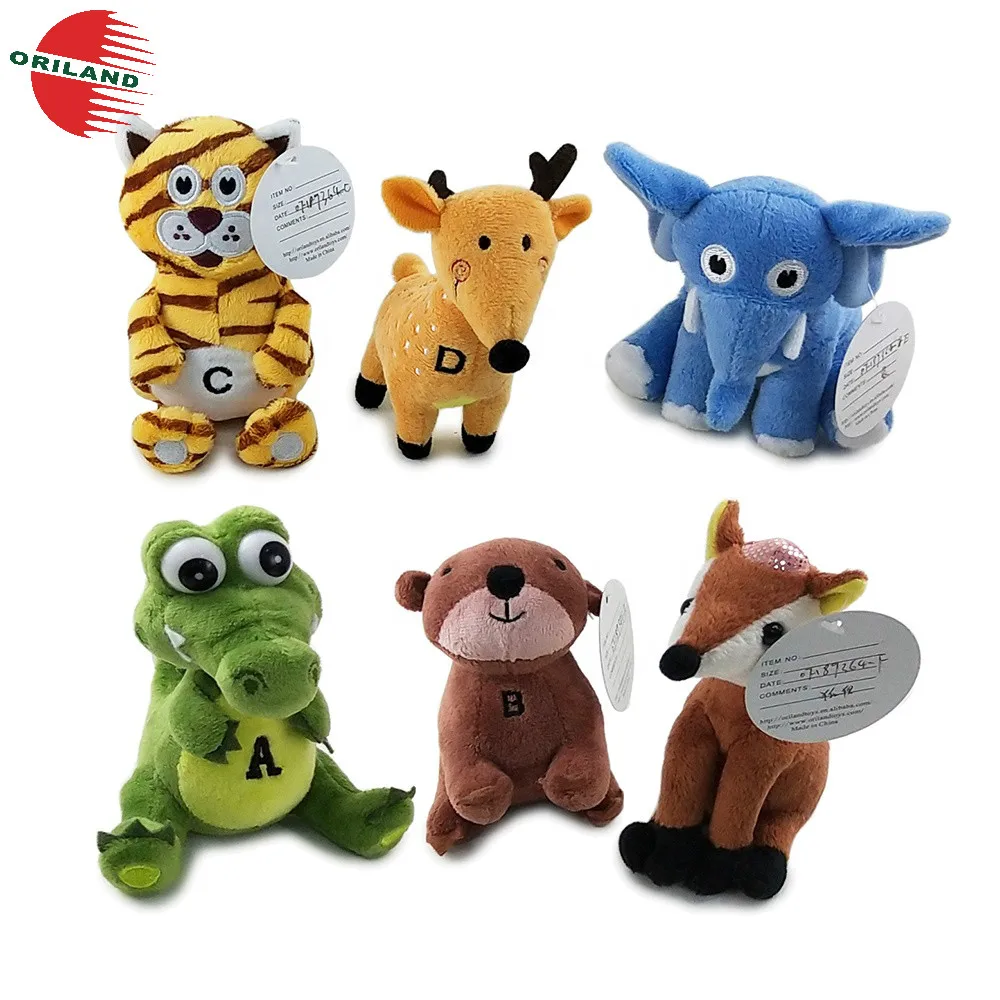 Cute Stuffed Forest Animals - Lion, Tiger, Bear, Elephant
