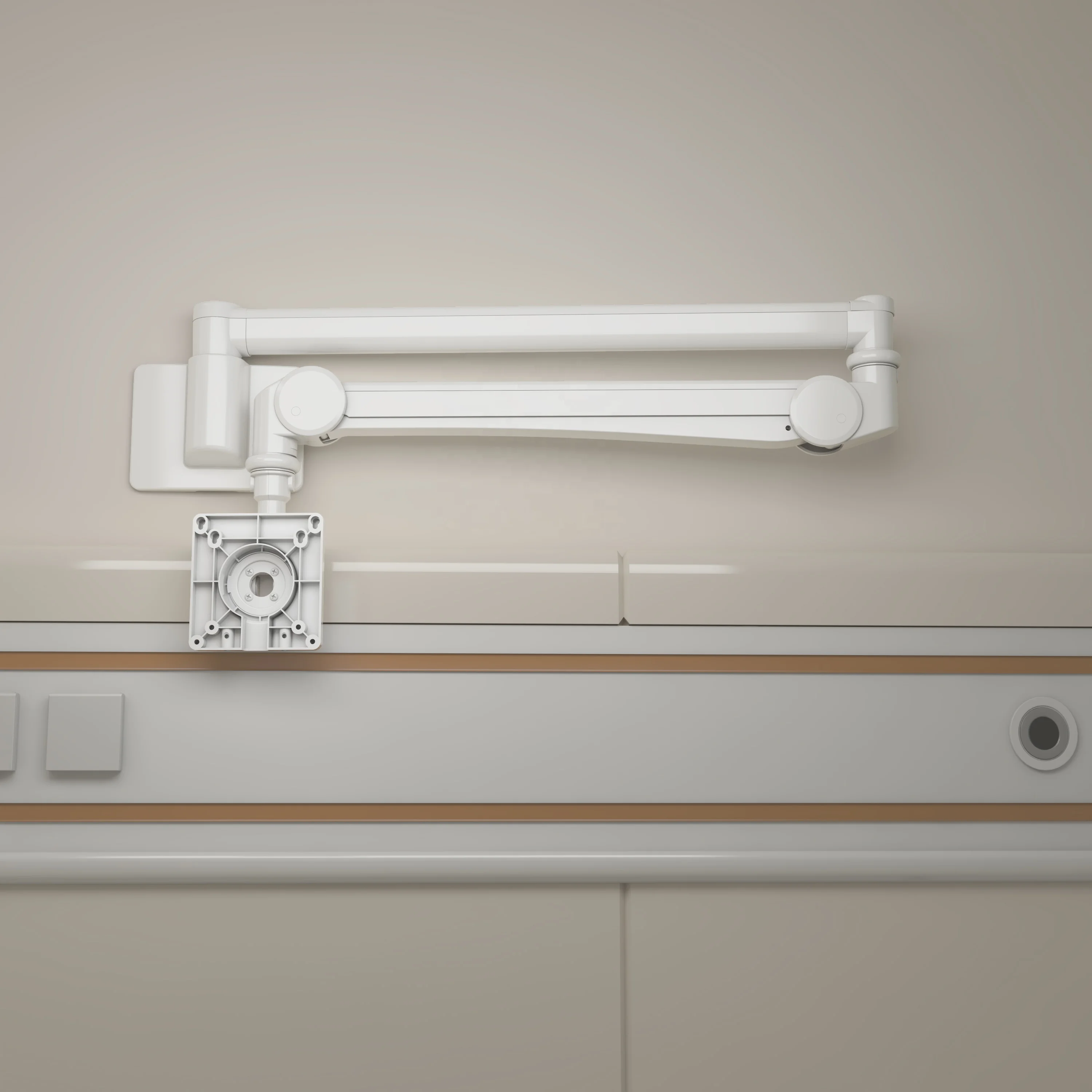 Medical Monitor Arm Display Stand - 360 Degree Swivel