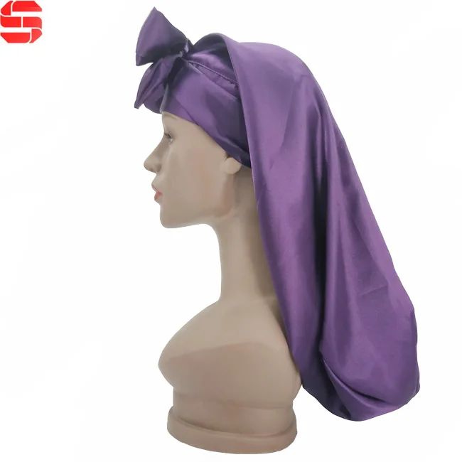 Satin Xl Bonnets Women Long Satin Bonnet Custom Hair Bonnet Dreadlocks ...
