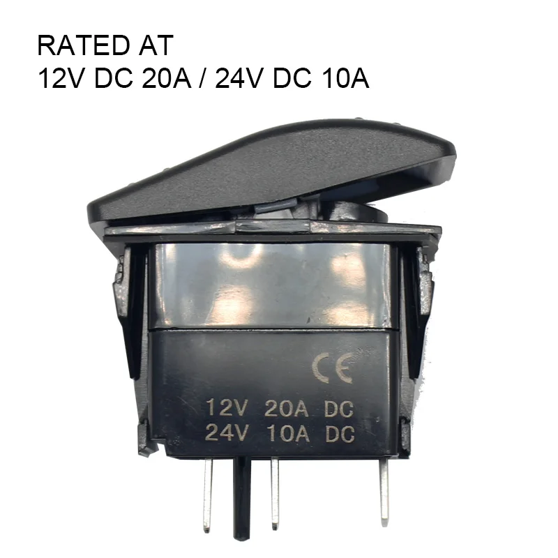 20A Universal Type Blue Red Green LED Illuminated on OFF 5 Pin Marine ...