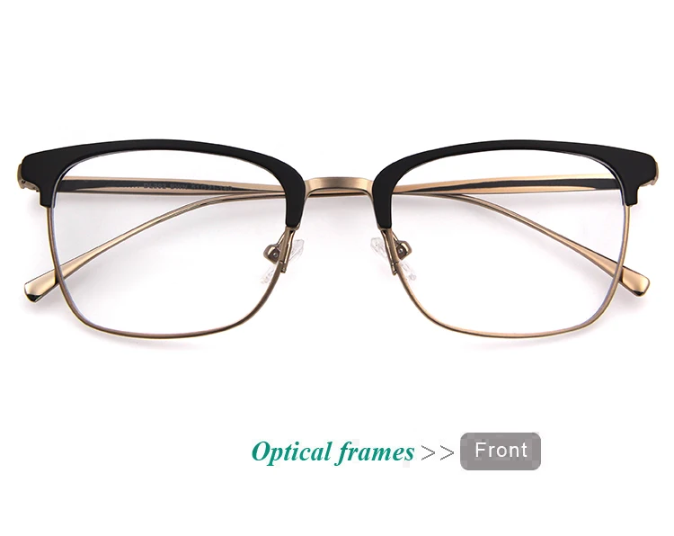 Top Quality Handmade Metal Temple Rectangle Full Rim Eye Glass Trendy ...