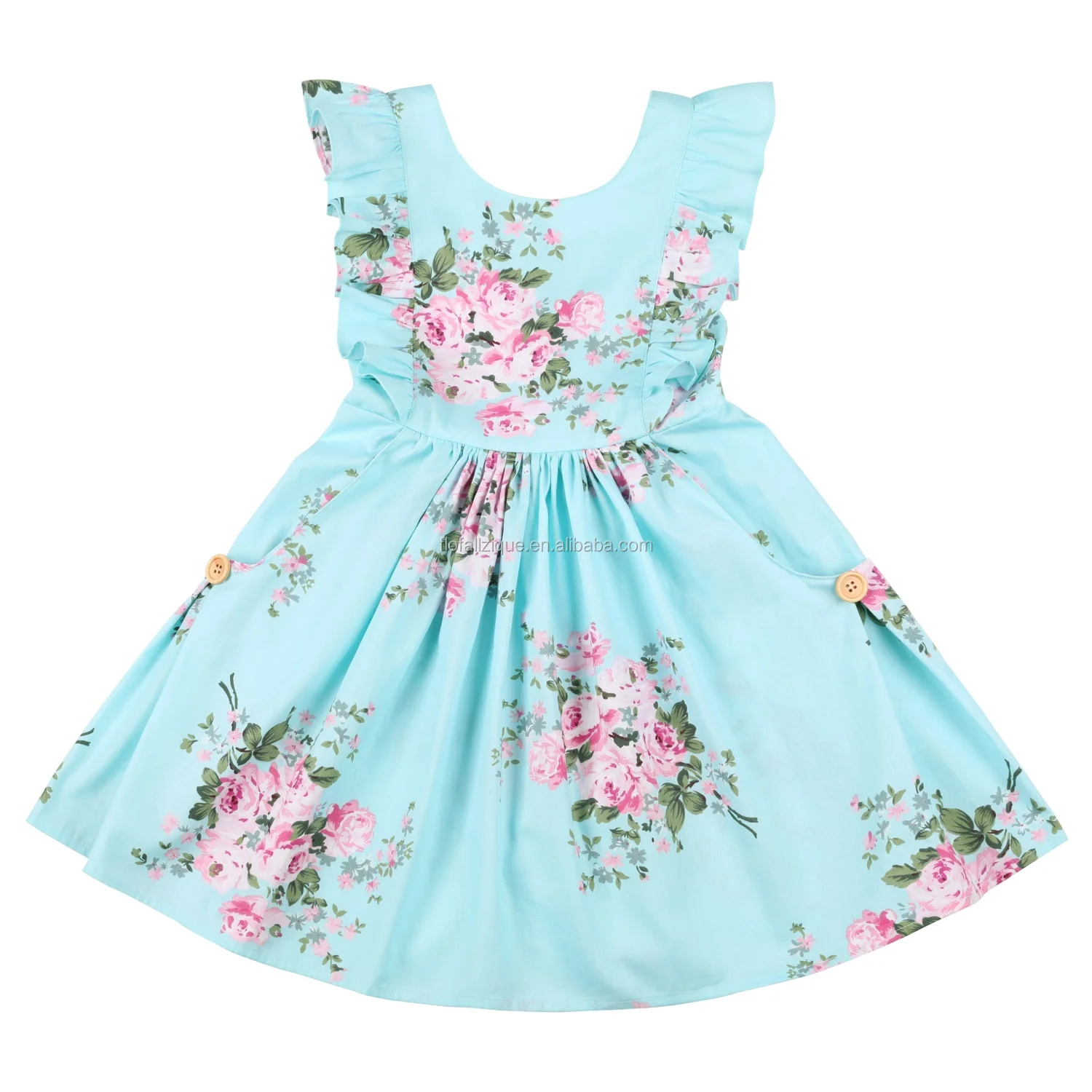 Rts Baby Girl Designer Clothes Sale Young Girls Floral Dress For Kids ...