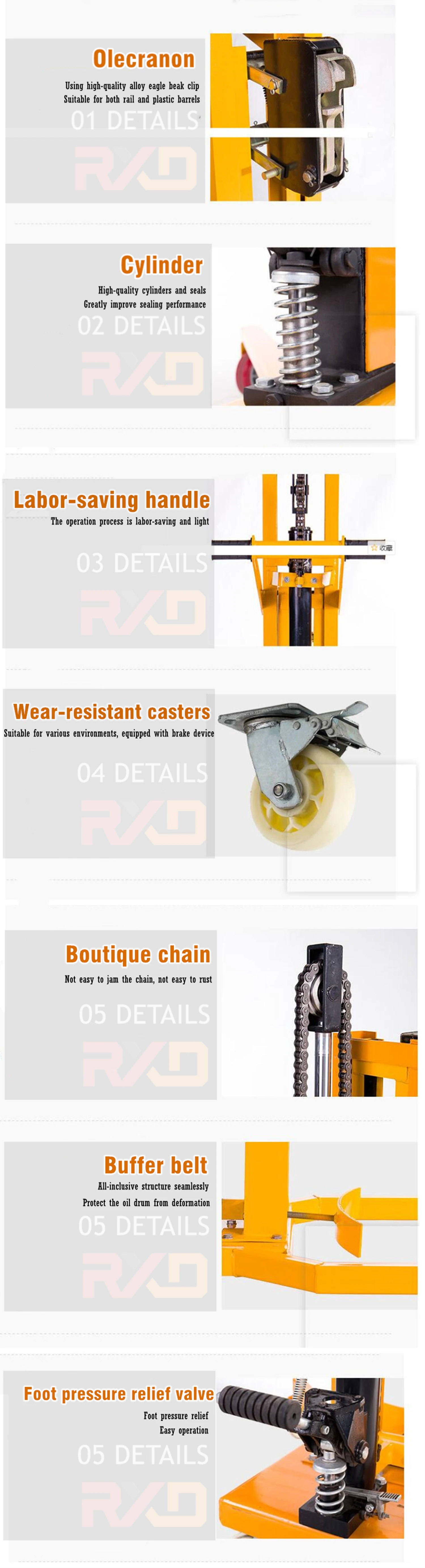 Manual Hand Stacker Drum Stacker - High Capacity & Versatility