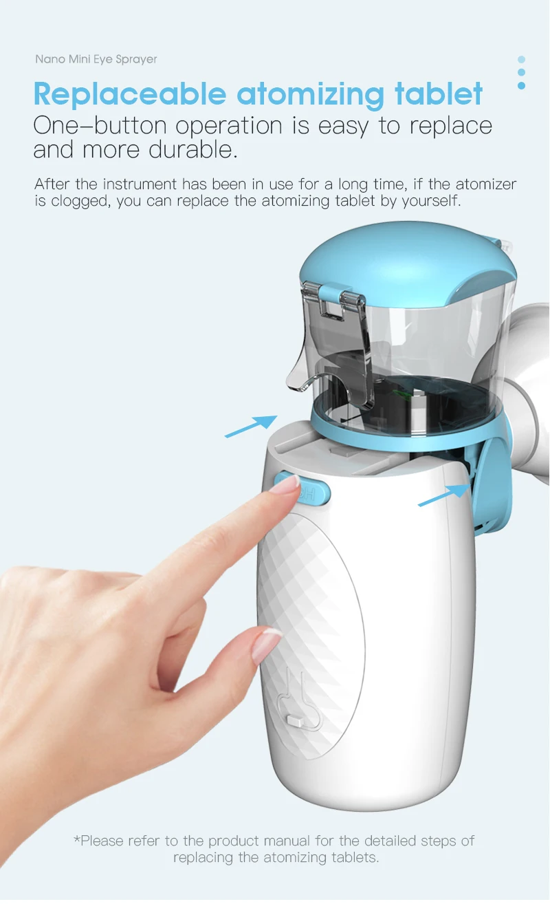 Portable Mini Eye Atomizer Electric Sprayer To Protect Eyes Steamer ...