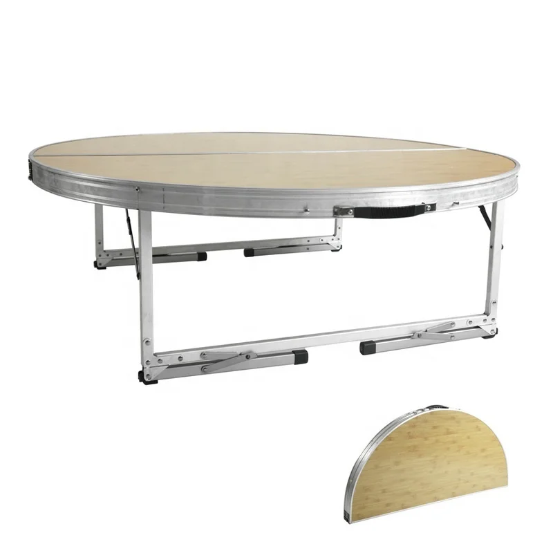 Onwaysports Aluminum Folding Round Camping Table Furniture For Picnic ...