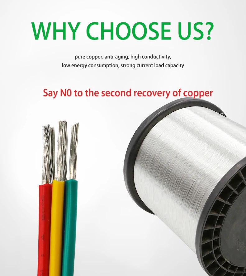 Ul 1007 22awg 300v Pvc Insulation Electrical Wire 17*0.16ts Tinned Copper Wire - Buy Pcb Wires ...