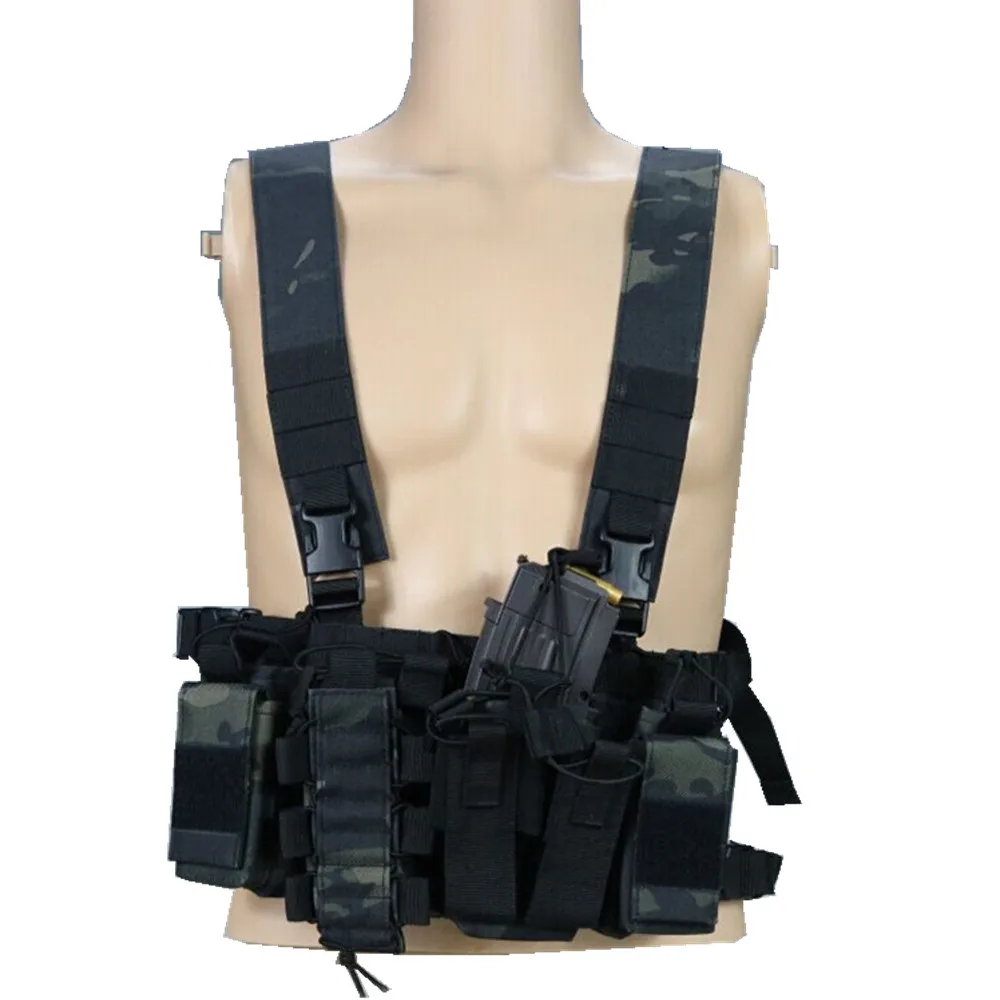 Tactical Multicam Vest D3 Chest Rig Carrier Vest Mag Pouches Ak Ar M4 ...