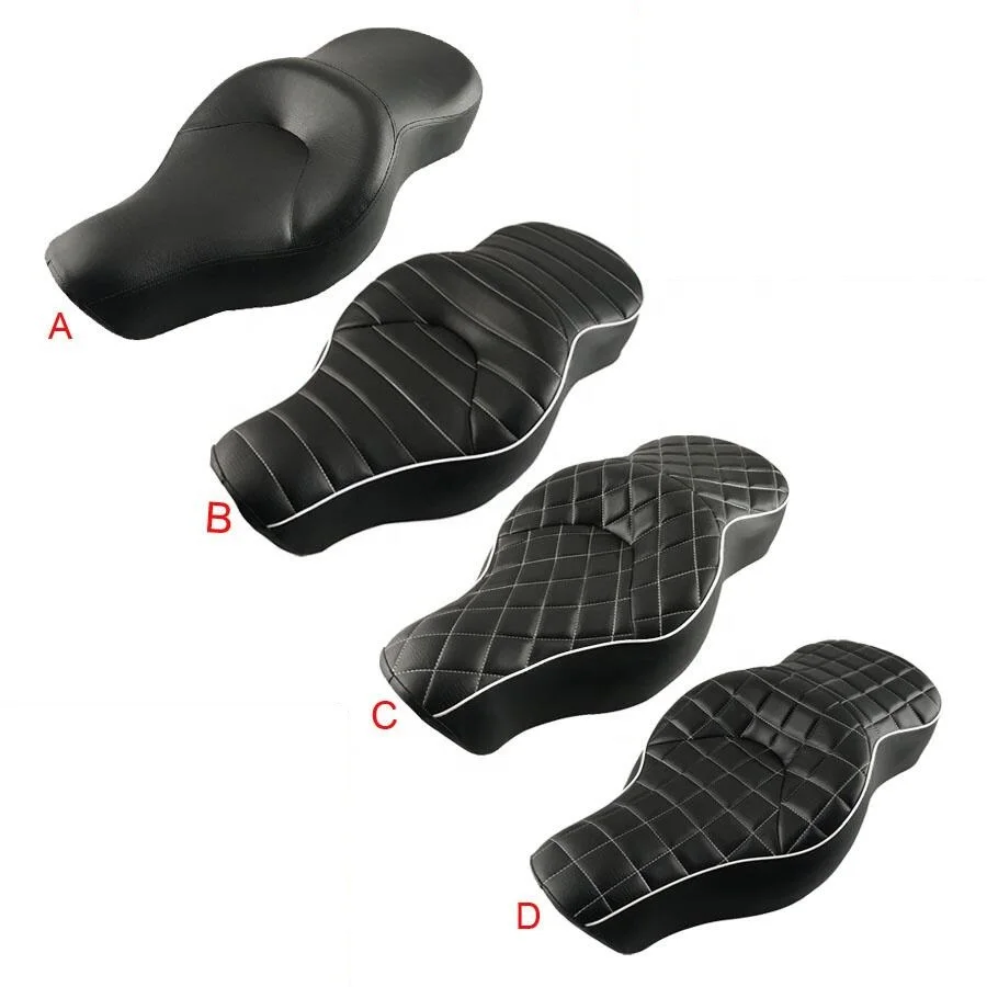 Motorcycle Double Dual Driver Rear Passenger Seats