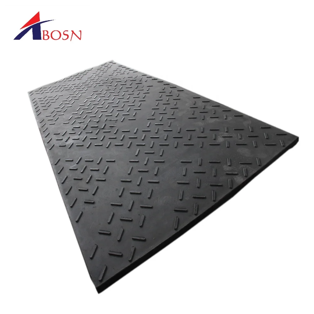 Hdpe/uhmw/uhmwpe Hard Plastic Ground Protection Anti-slip Trackway Sheet Car Anti-skid Rubber ...