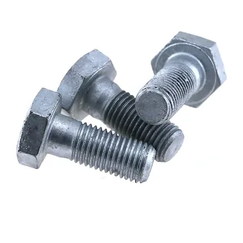 M10 M16 Hot Dip Galvanized Hex Bolt And Nut Din933 Din934 Hdg Bolts And Nuts - Buy Made In China ...