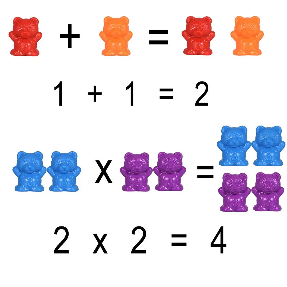 Colored 3g Counting Bears for Toddlers - 60 PCS Sorting Fun