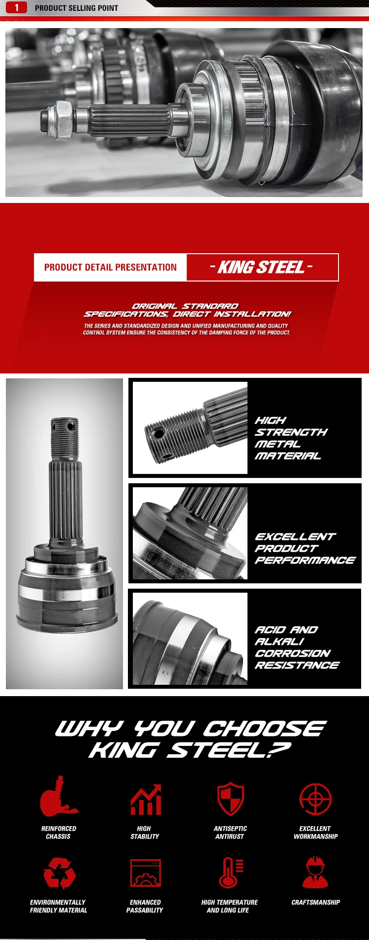 Kingsteel Oem 43403-10010 43403-10011 Wholesale High Quality Auto Parts ...