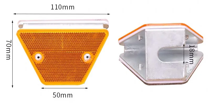 Diamond Reflective Traffic Road Triangle Delineator Triangular Highway ...