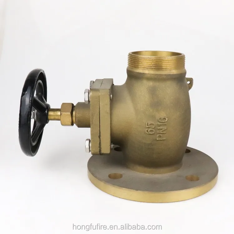 Hongfu Factory Pn10 Flanged Inlet Marine Straight Hydrant Valve Marine ...