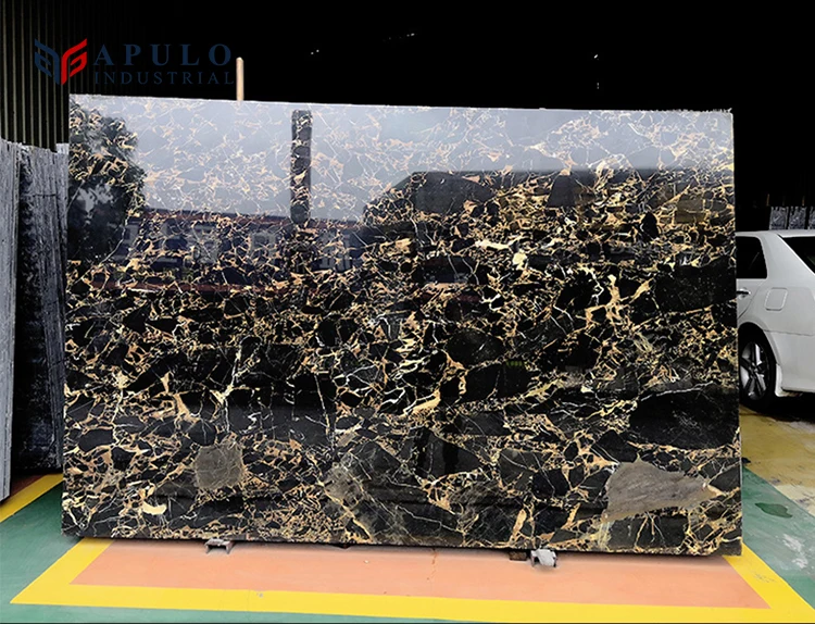 Athens Portor Marble Calcite Portoro Brown Black And Golden Potro ...