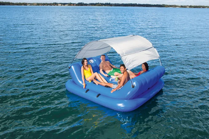 Large Inflatable Party Floating Raft Island for Water Entertainment ...