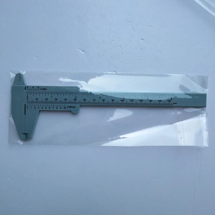 Verified 150mm Promotional Jewelry Custom Logo Slide Plastic Vernier ...
