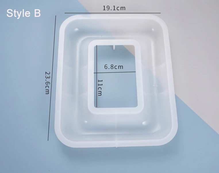 Handmade New Rectangle Photo Frame Silicone Mold for Resin Crafts ...