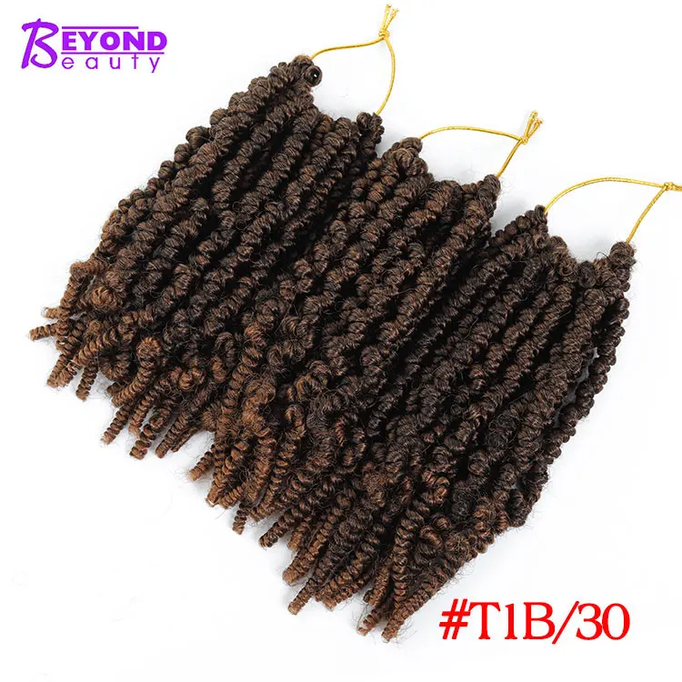 Bomb Twist Pre Twisted Spring Twist Crochet Hair Quality Fiber Curly ...