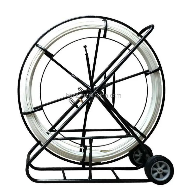 250m Fiberglass Frp Duct Rod Fiberglass Duct Rodder Sewer Cleaning Rods ...