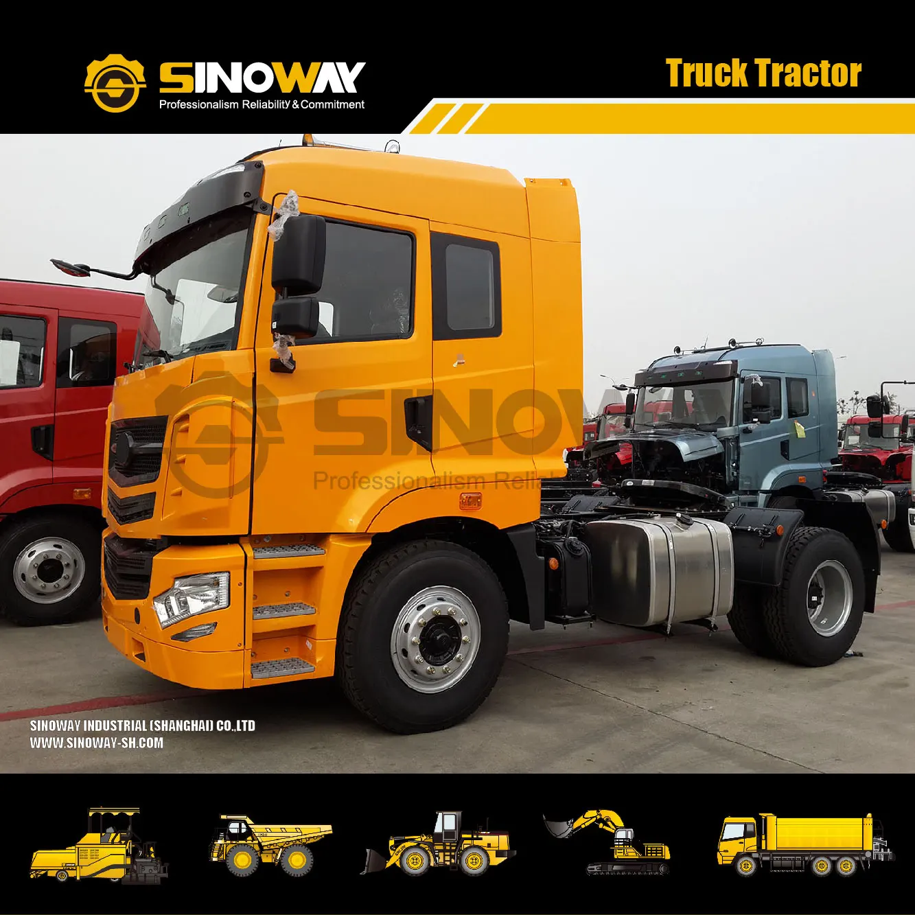 China 4x2 Tractor Trucks 375HP Prime Mover Tractor Truck with Good ...