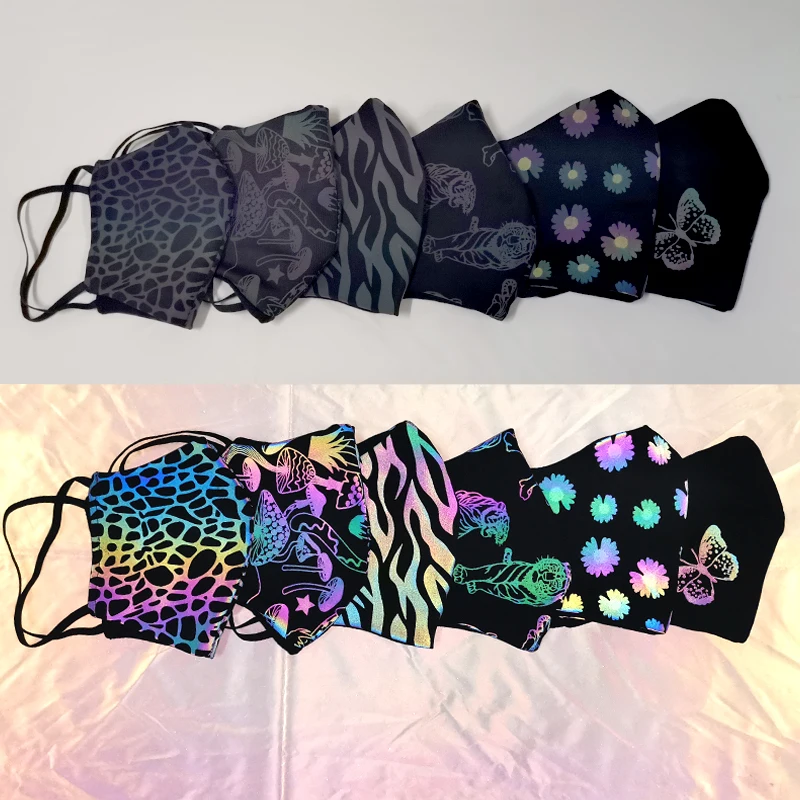 Many Design Rainbow Reflective Printing Fabric / Reflector Fabric High ...