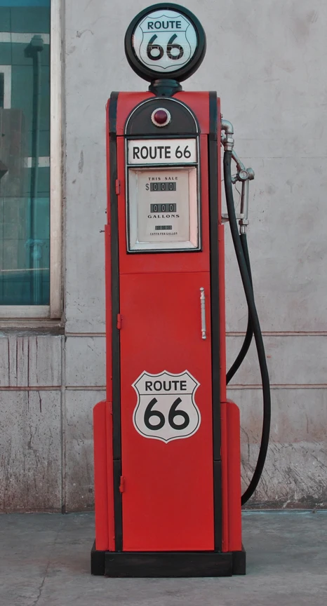 Handmade Antique Model Gas Pump - Perfect for Home Decor