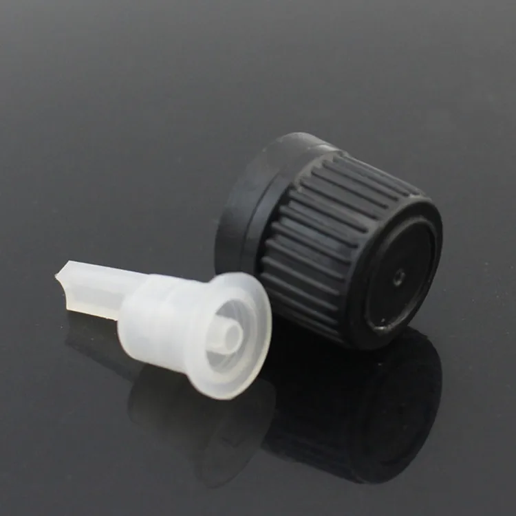 18mm Diameter White Euro Dropper Tamper Evident Cap Wholesale For Essential Oils Bottles Sealing ...