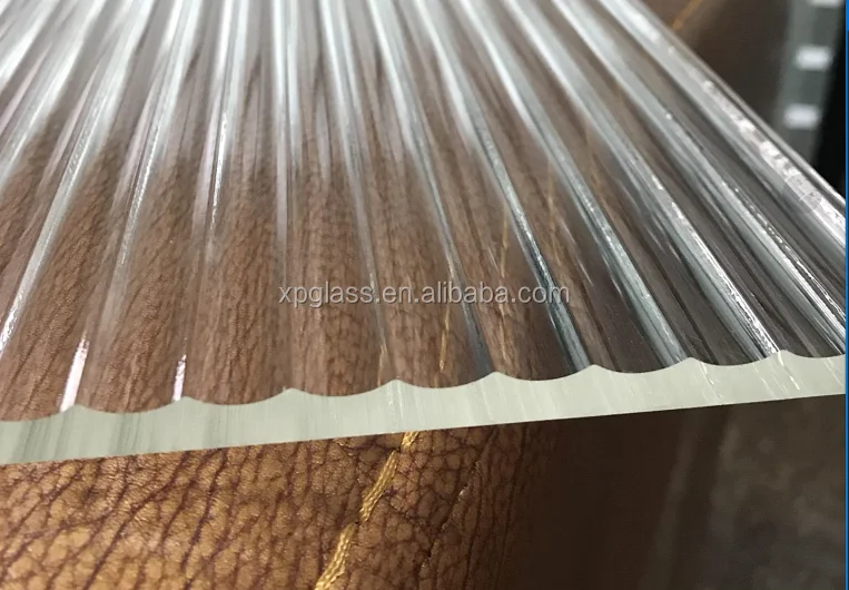 6mm 8mm Ultra-clear Fluted Glass Sheets - Buy Fluted Glass Sheets,6mm ...