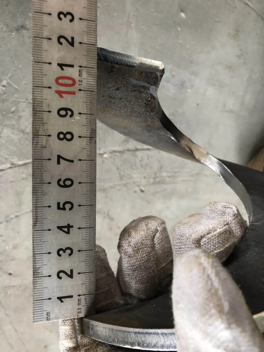 Shaftless Helicoid Screw Flight Auger for Conveyor Machines