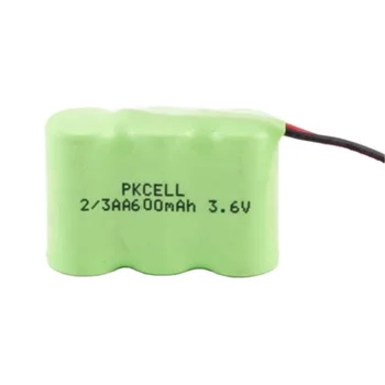 3.6v 2/3aa 600mah Ni-mh Rechargeable Battery Pack For Electronic Toys ...