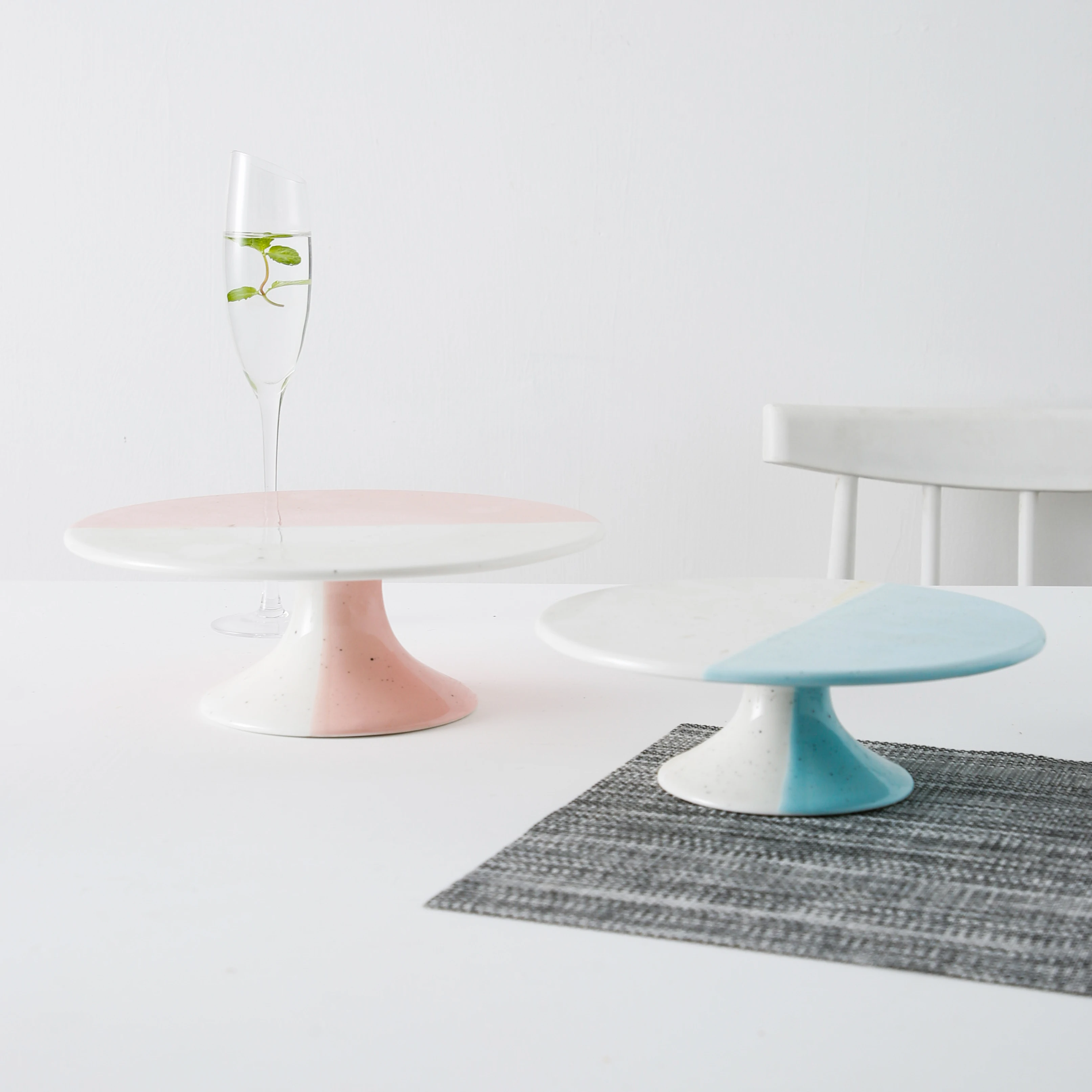 Luxury Creative Design pink Sky Blue Reactive Glaze Decorative ...