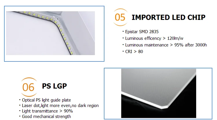 60x60 Led Panel square 6000k 36W 40W 48W Aluminum White Frame 595*595 ...