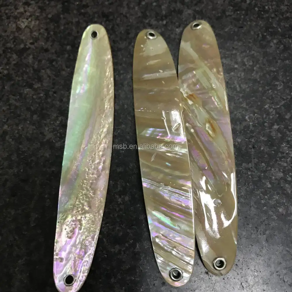 Fishing Products Red Abalone Shell Spoon Fishing Lure 100mm - Buy ...