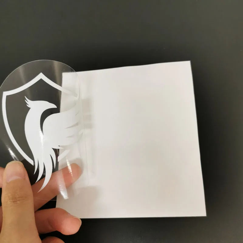 Custom Waterproof Clear Window Sticker Logo Printed Circle Transparent ...