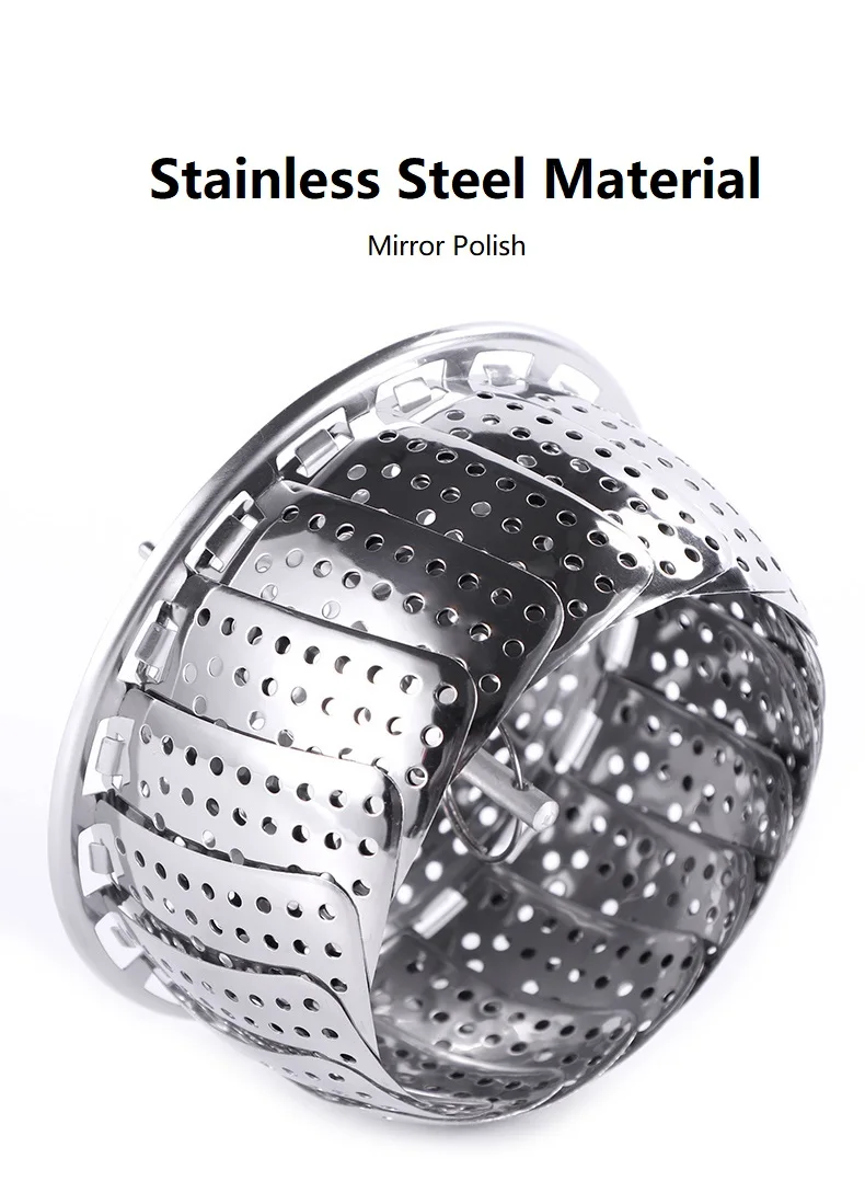 Perforated Stainless Steel Pot Steamer Rack - Durable & Versatile